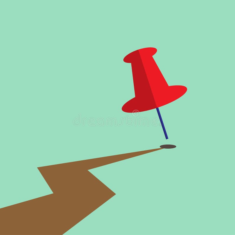 Vector Target Flat Design with Circle and Color Background Stock Vector ...