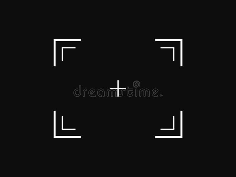 Vector Target Aim, Focus Icon, Square Camera Frame, Photo Viewfinder ...