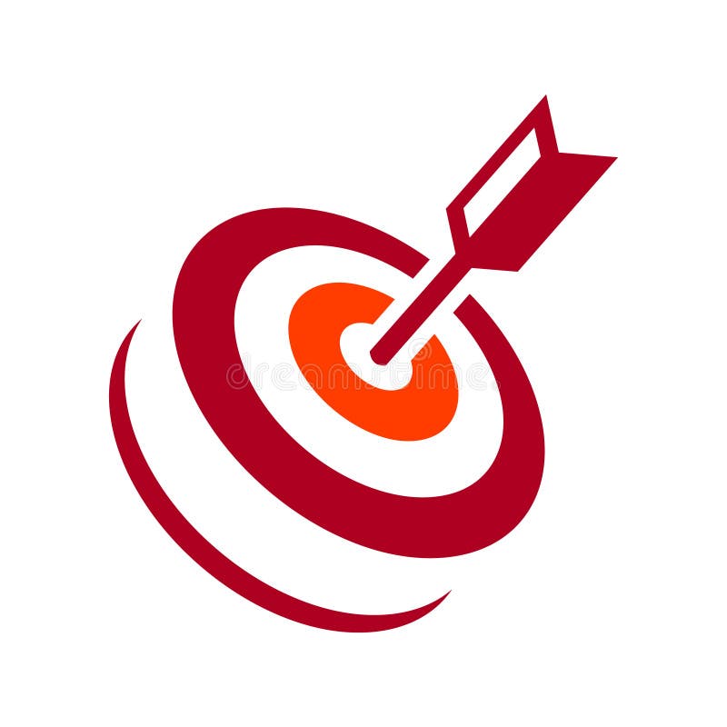 Aim Vector Linear Stylized Icon, Goal Abstract Sign, Target Symbol, Gun ...