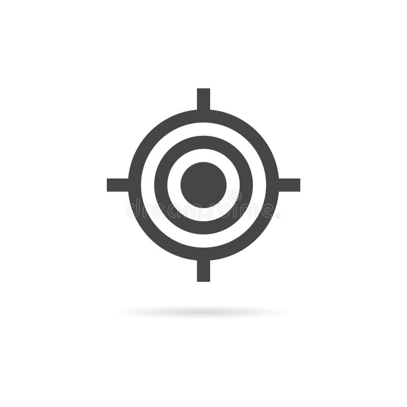 Vector target icon stock illustration. Illustration of flat - 120467446