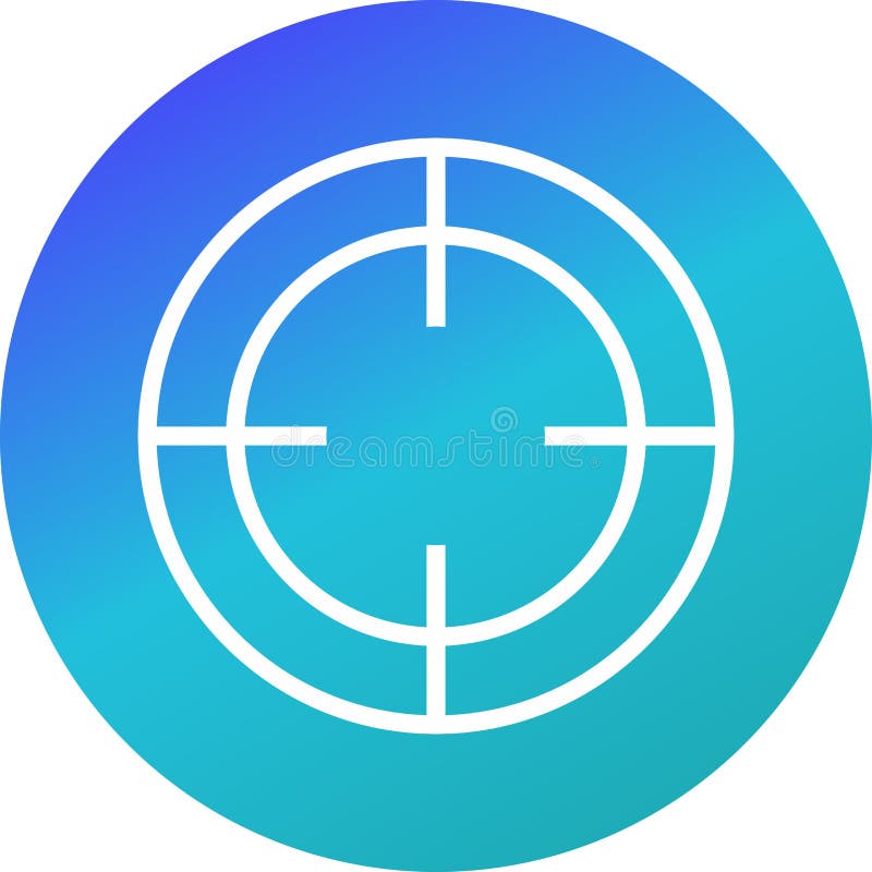 Vector Target Icon for Personal and Commercial Use. Stock Illustration ...