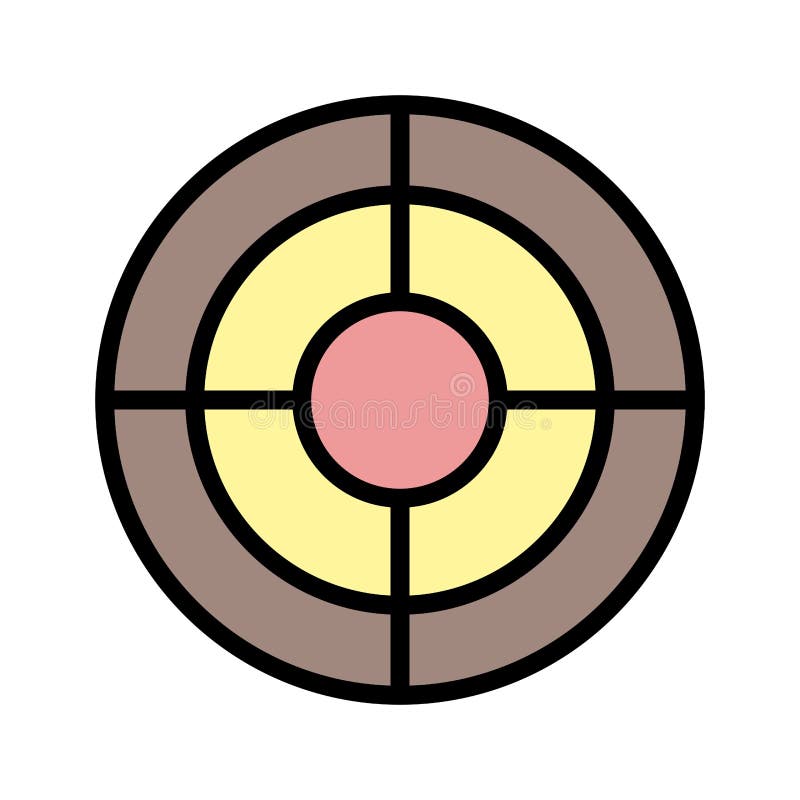 Vector Target Icon for Personal and Commercial Use. Stock Illustration ...