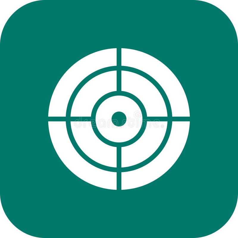 Vector Target Icon for Personal and Commercial Use. Stock Illustration ...