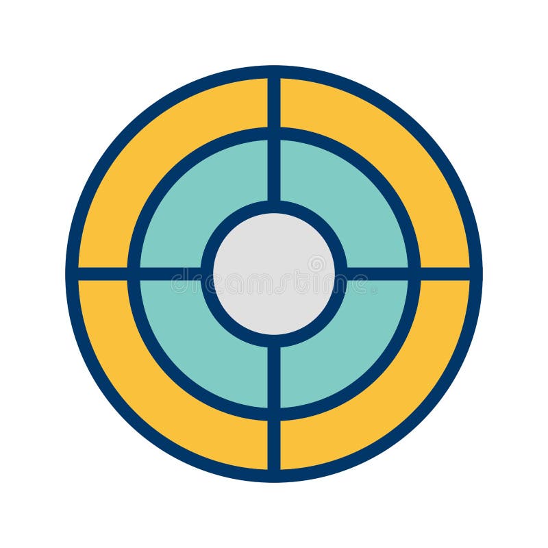 Vector Target Icon for Personal and Commercial Use. Stock Illustration ...