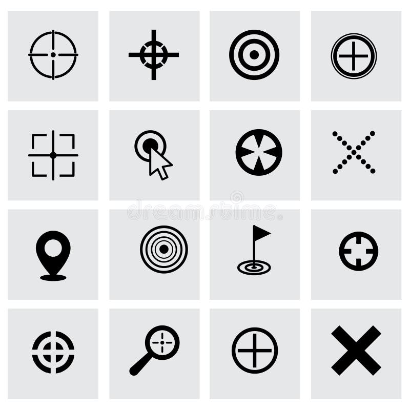 Vector Target icon set stock vector. Illustration of targeting - 59480933