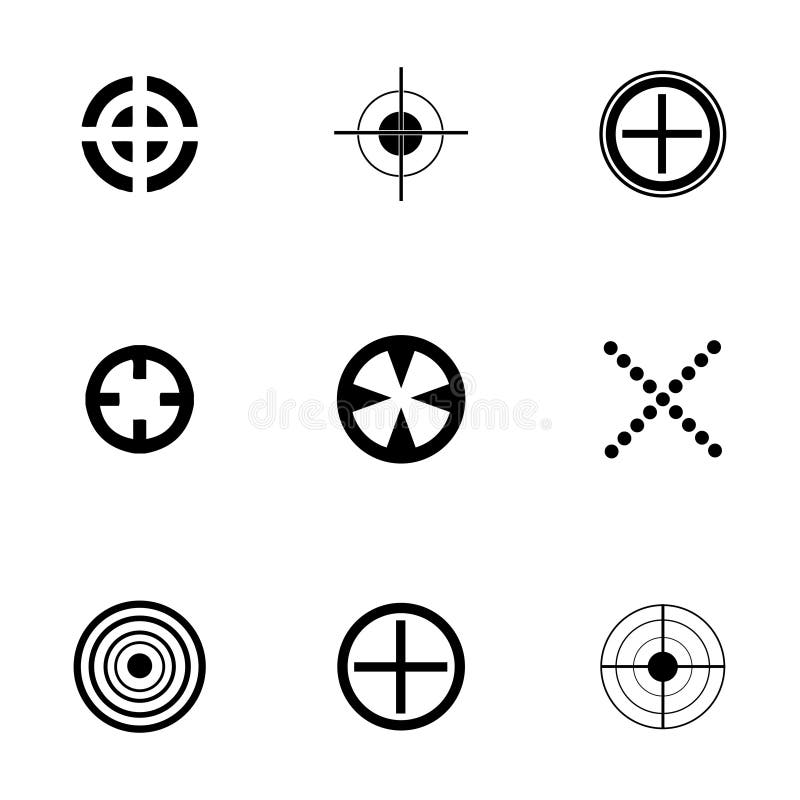 Vector target icons set stock vector. Illustration of concept - 53023883