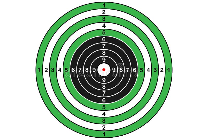 Rifle target vector stock vector. Illustration of motivation - 10393974