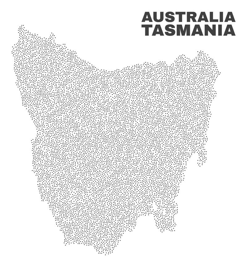 Tasmania Vector Map With Flag Inside Isolated On A White Background ...