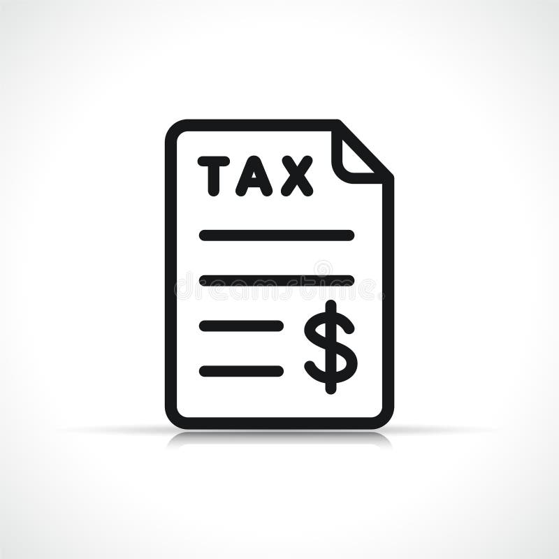 Vector Tax Form Symbol Icon Stock Vector - Illustration of taxation ...
