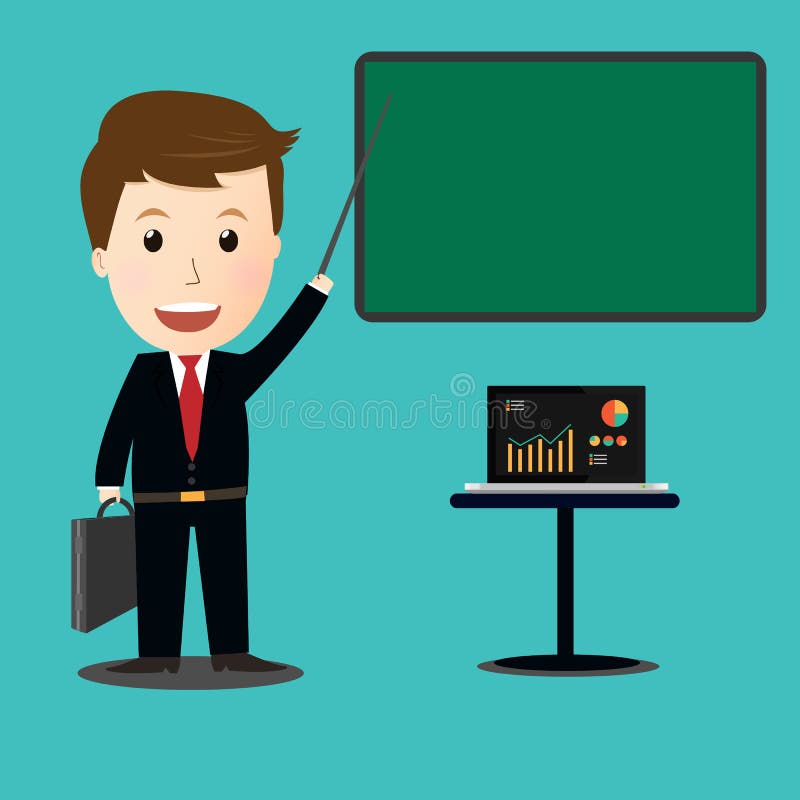 Vector of Business Man Work with Great Idea Stock Vector - Illustration ...