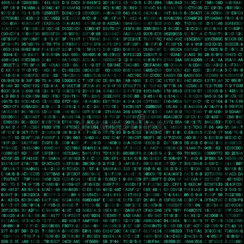 Hex Code Abstract Seamless Pattern Stock Vector - Illustration of ...