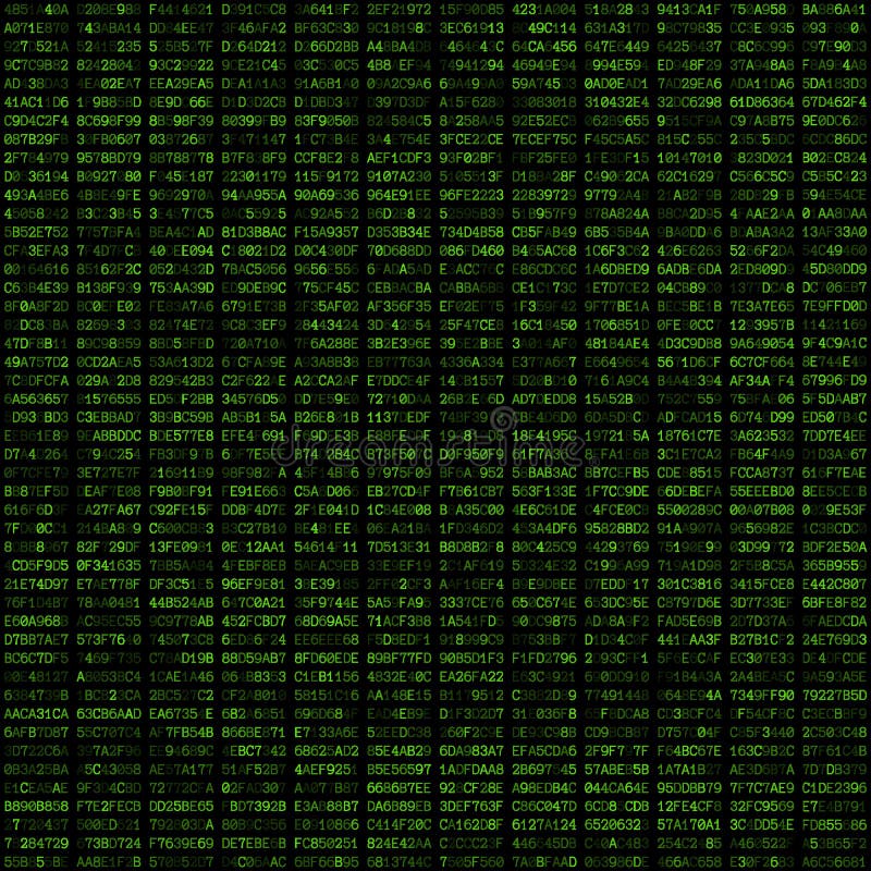 Hex Code Abstract Seamless Pattern Stock Vector - Illustration of ...