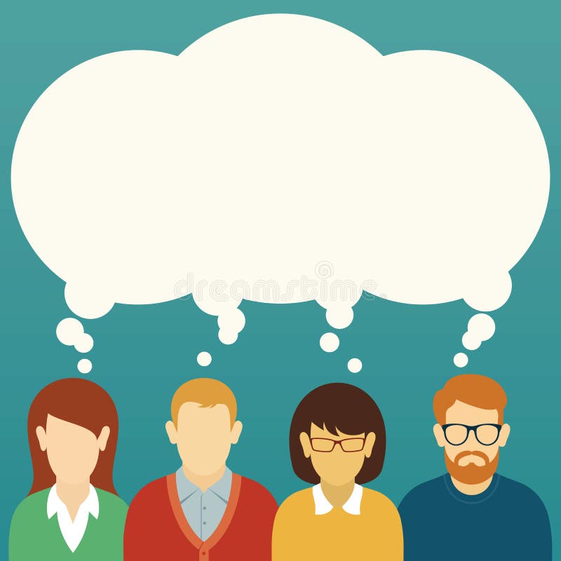 Vector Teamwork Concept. Brainstorming. Stock Vector - Illustration of ...