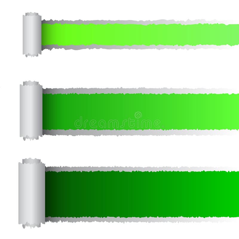 Vector Tear Paper in Green Color Stock Vector - Illustration of angry ...