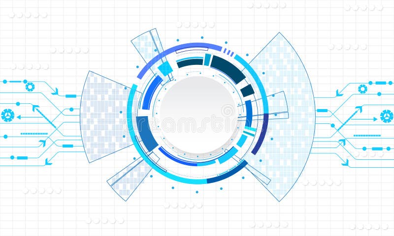 Vector Tech Circle and Technology Background. Stock Vector ...