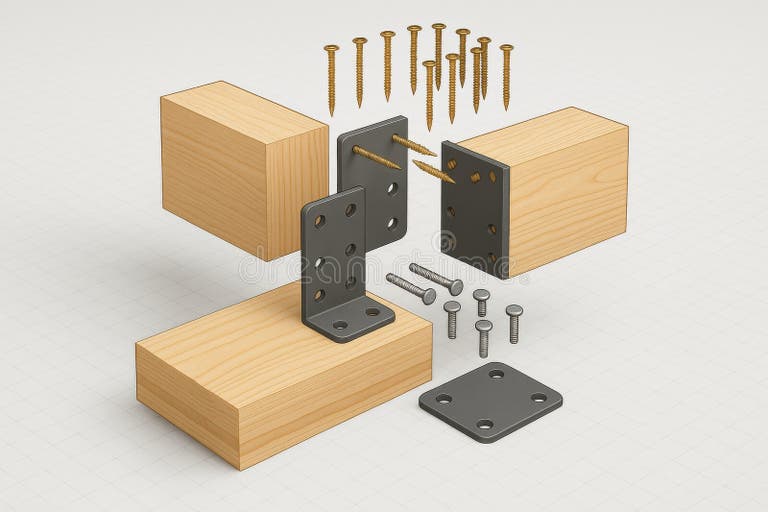 Timber Joint Assembly Stock Illustrations – 42 Timber Joint Assembly ...