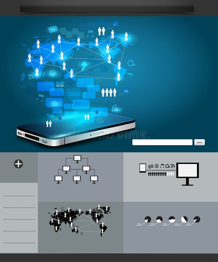 Vector Technology Business, Infographics and Information Technology ...