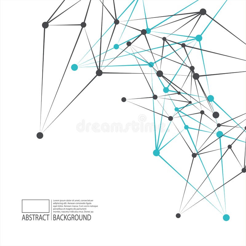 Vector Technology Conceptual Poster with Multiple Lines Isolated on ...