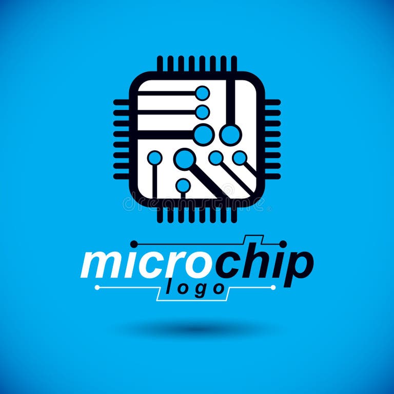 Technology Microchip Logo Stock Illustrations – 7,877 Technology ...