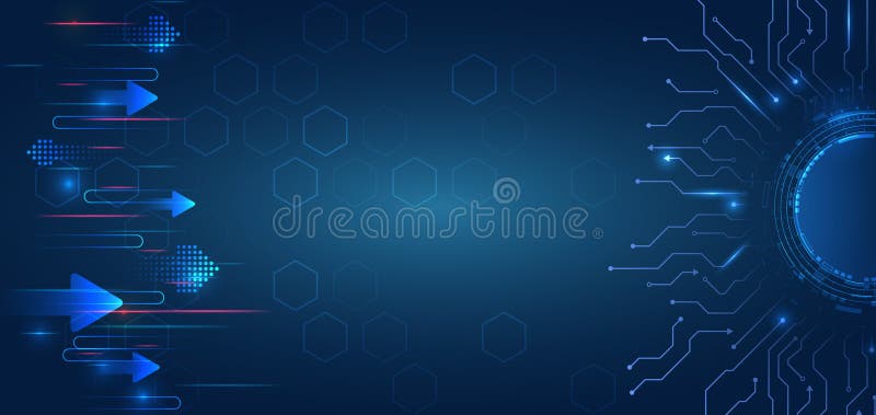 Vector Technology Design for Banner or Presentation. Data Transfer ...