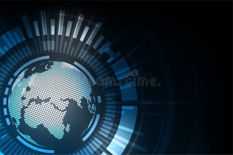 Vector Technology Digital World. Stock Vector - Illustration of ...