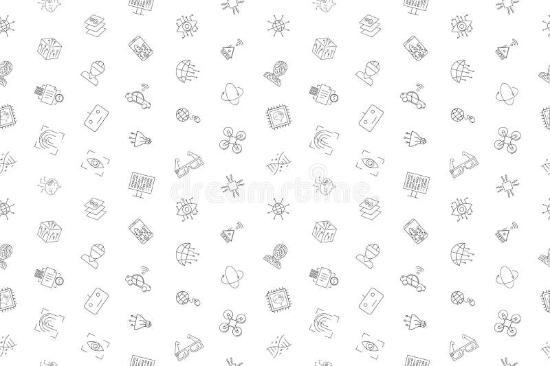 Vector Technology Pattern. Technology Seamless Background Stock Vector ...