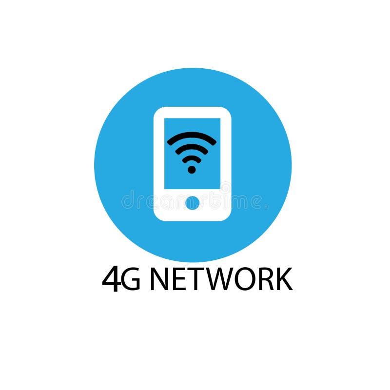 Vector Technology Icon Network Sign 4G. Illustration 4g Internet Symbol ...
