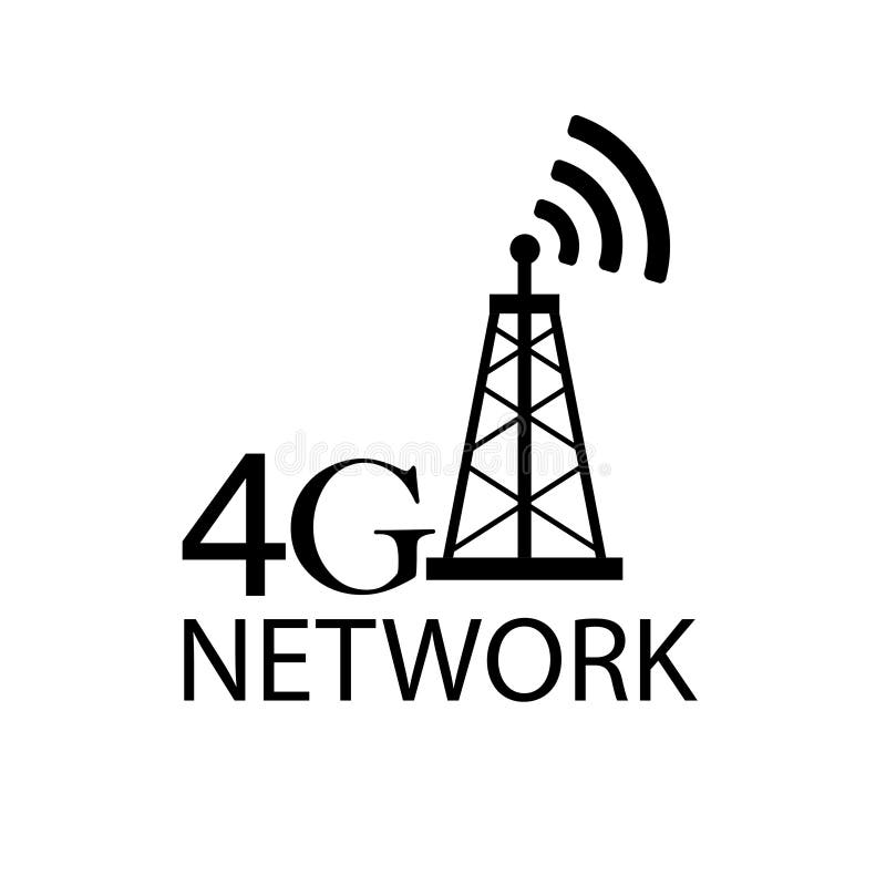 Vector Technology Icon Network Sign 4G. Illustration 4g Internet Symbol ...