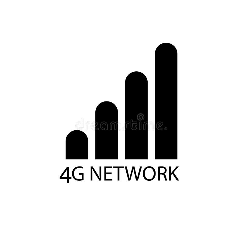 Vector Technology Icon Network Sign 4G. Illustration 4g Internet Symbol ...