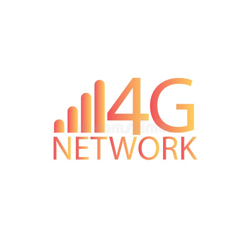 Vector Technology Icon Network Sign 4G. Illustration 4g Internet Symbol ...