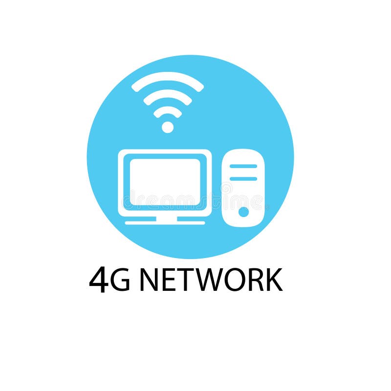 Vector Technology Icon Network Sign 4G. Illustration 4g Internet Symbol ...