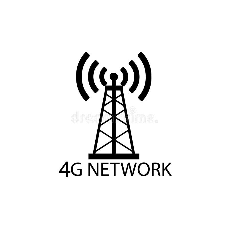 Vector Technology Icon Network Sign 4G. Illustration 4g Internet Symbol ...