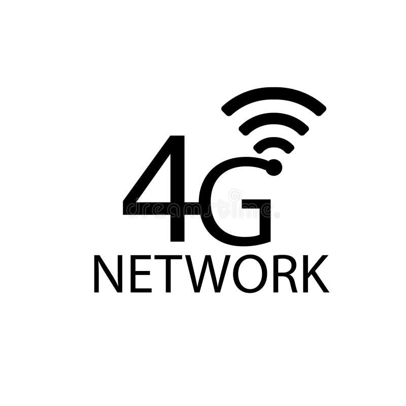 Vector Technology Icon Network Sign 4G. Illustration 4g Internet Symbol ...
