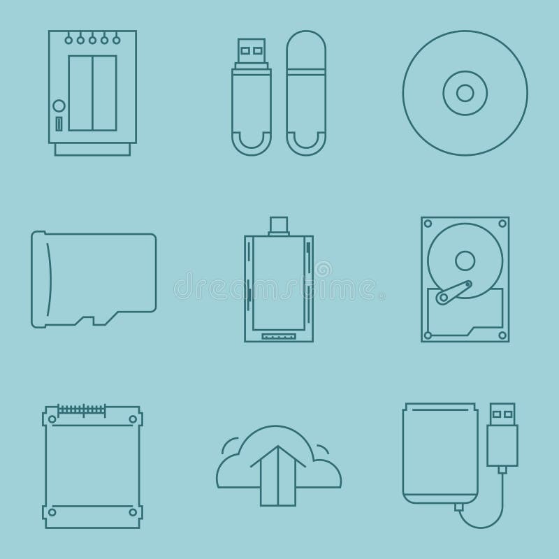 Vector technology icons stock vector. Illustration of information ...