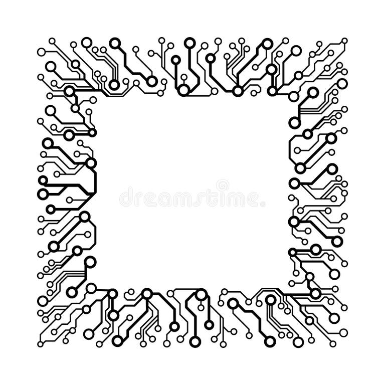 Vector Technology Simple Background Stock Vector - Illustration of ...