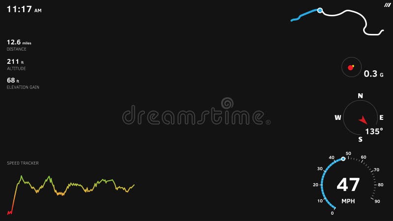 Action Camera Pro Overlay on Black Stock Vector - Illustration of sport ...