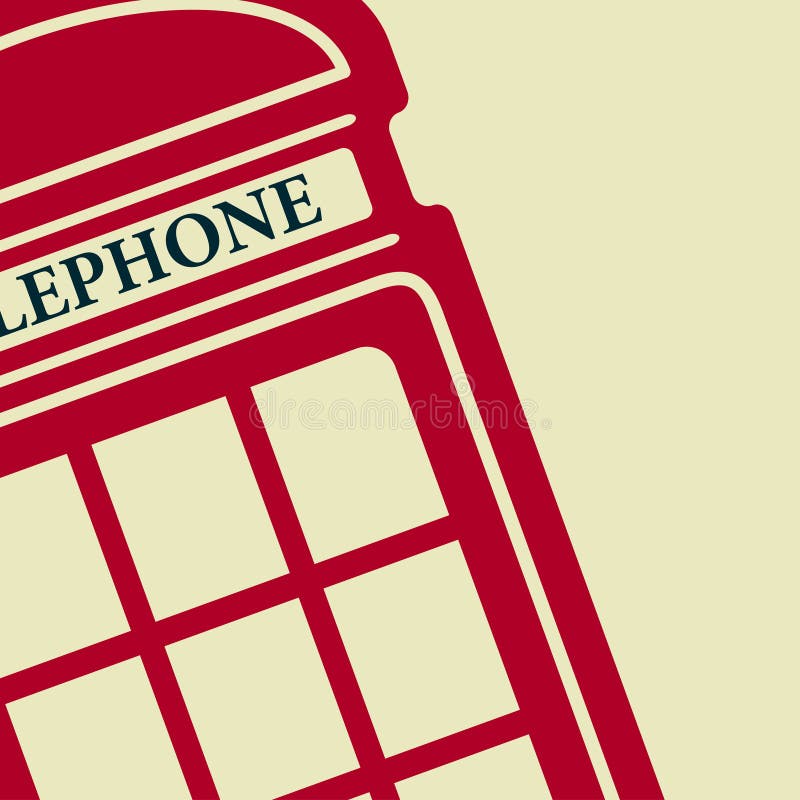Vector Telephone Box Icon. Eps10 Stock Vector - Illustration of london ...