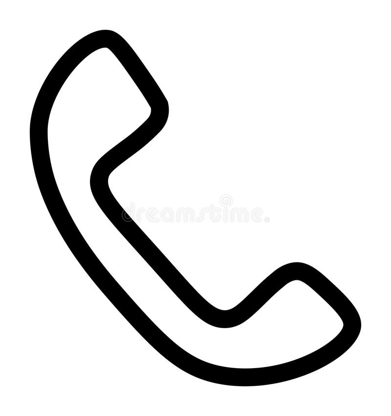 Old Telephone Line Icon, Outline Vector Sign, Linear Style Symbol ...