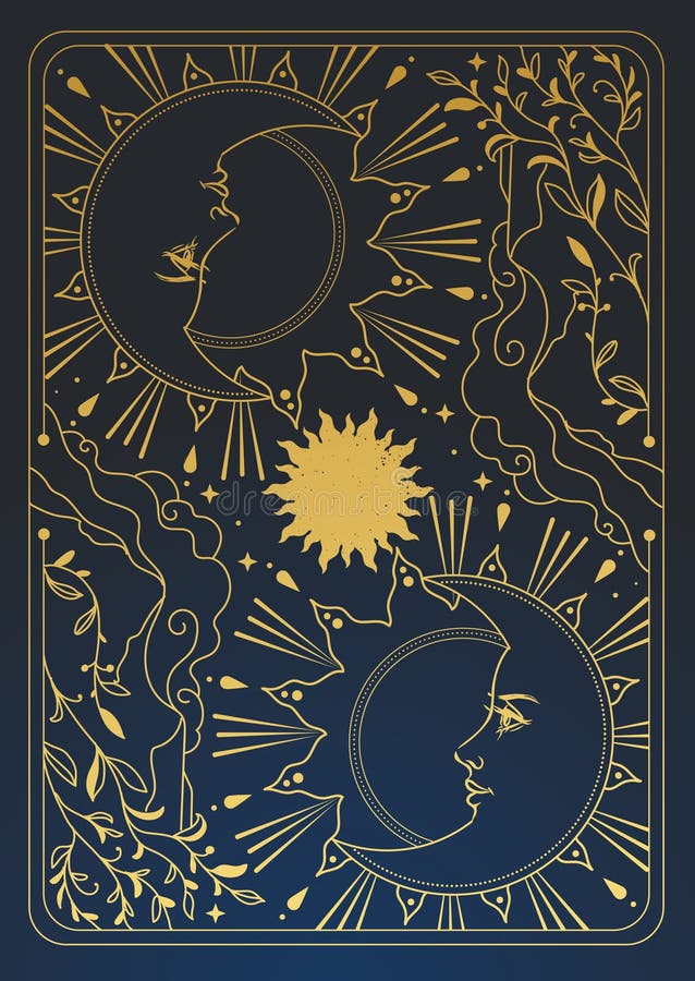 Vector Template for the Back Side of the Card Game. Hand Drawn Pattern ...