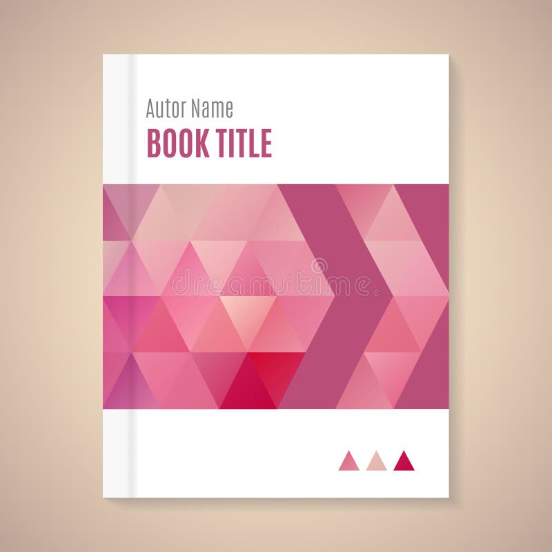 Vector Template for Book Title Stock Vector - Illustration of geometric ...