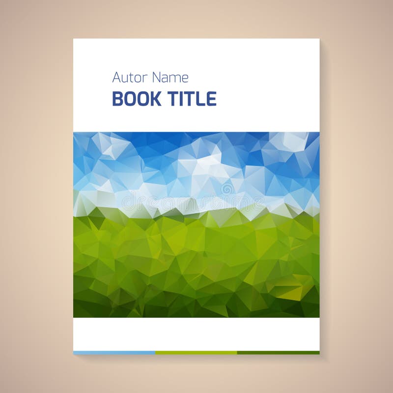 Vector Template for Book Title Stock Vector - Illustration of label ...