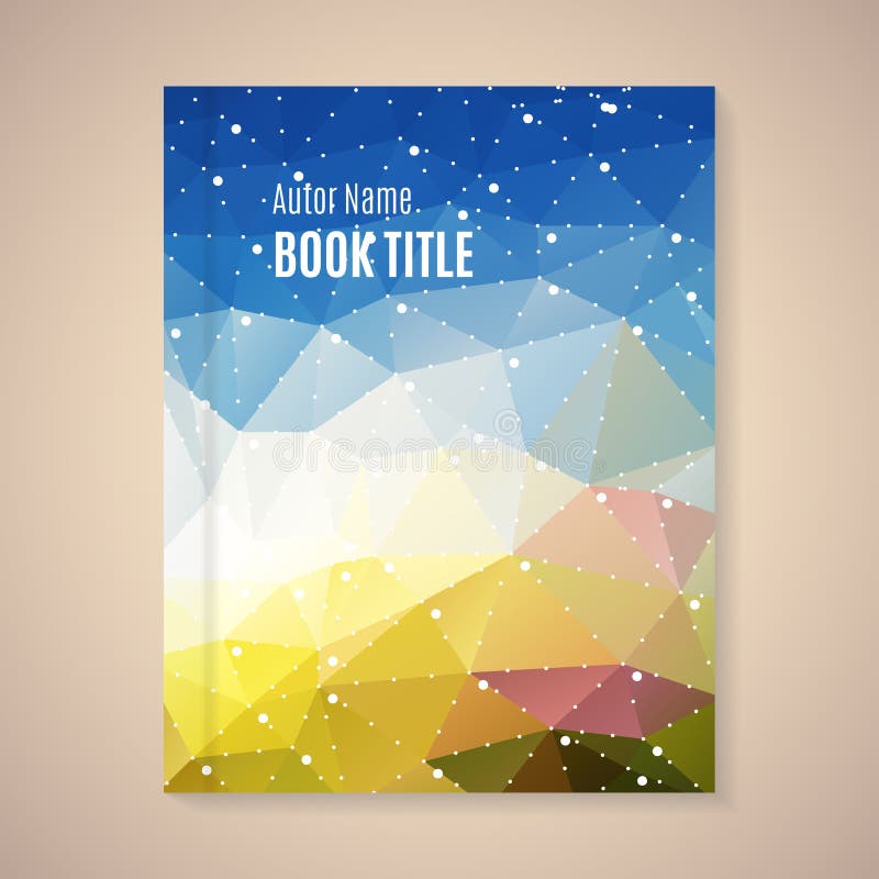 Vector Template for Book Title Stock Vector - Illustration of graphic ...