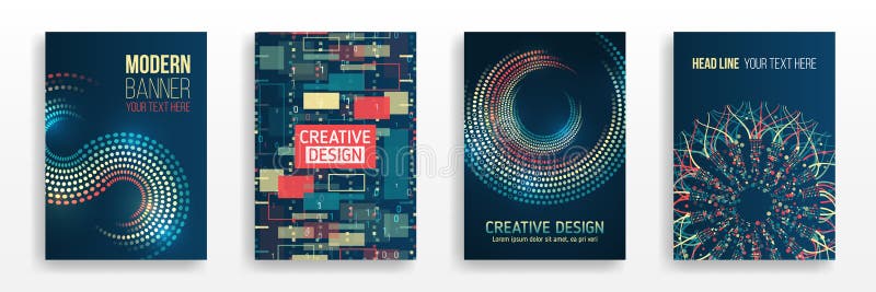 Vector Template For Brochure Or Cover Filtering Machine Algorithms