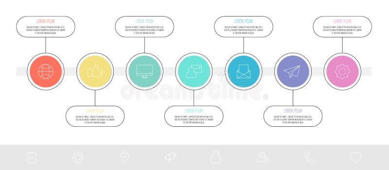 Vector Template Circle Infographics. Business Concept with 7 Options ...