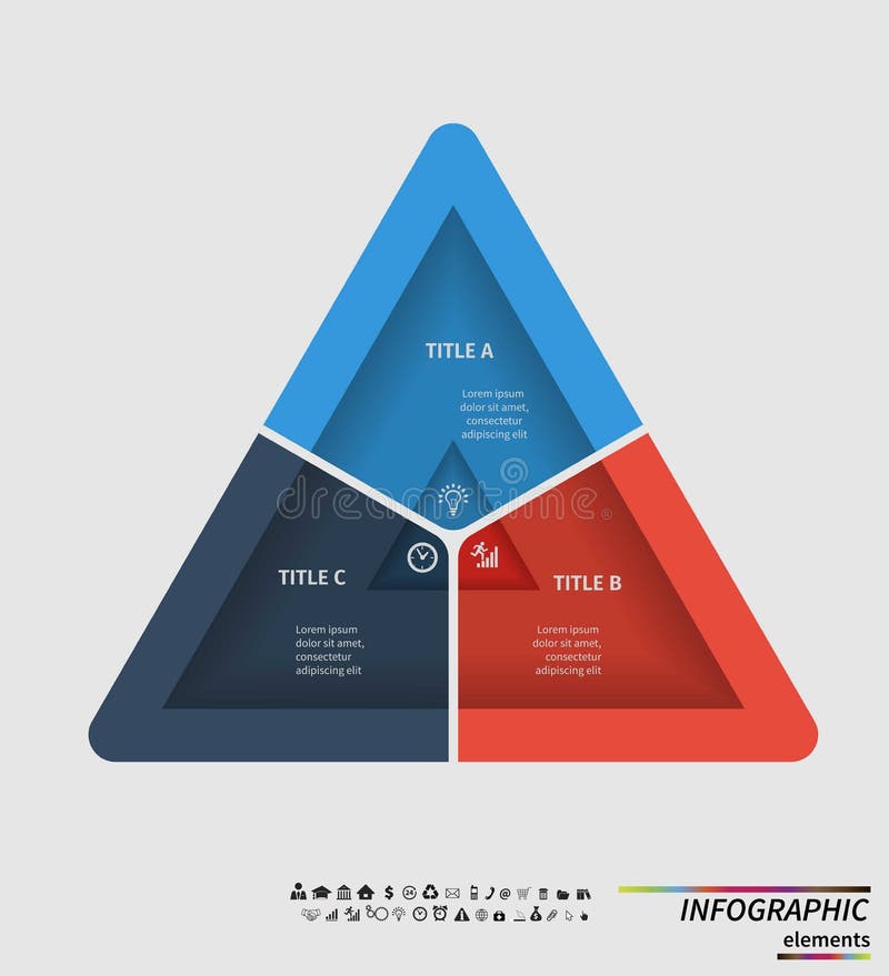 Vector Template for Cycle Diagram, Graph Stock Vector - Illustration of ...
