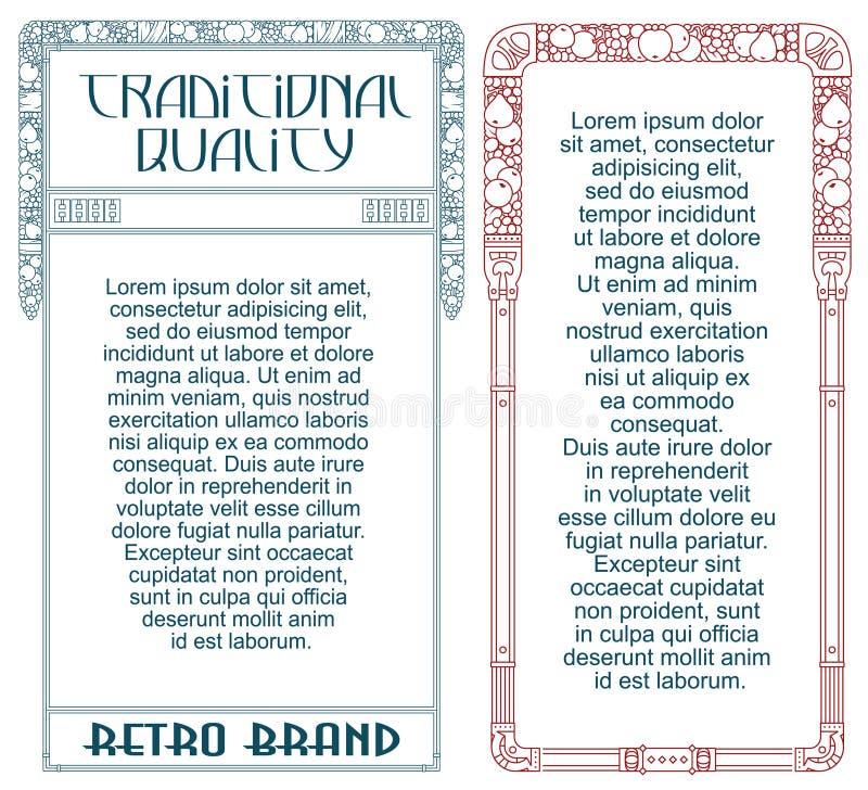 Vector Template Flyer, Invitations or Greeting Card Stock Vector ...