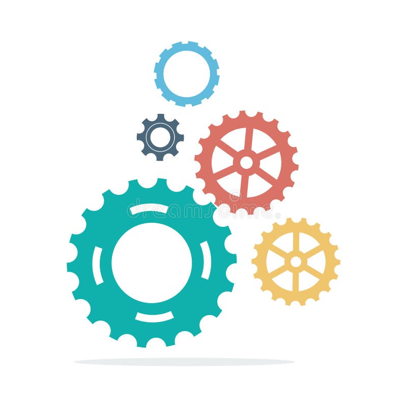Vector Template Infographic with Gear Chain. Heart Infographic ... Vector Template Infographic with Gear Chain. Heart Infographic ...