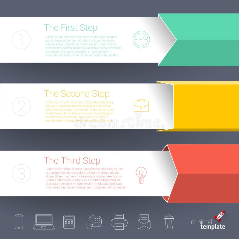 Vector Template for Infographics. Stock Vector - Illustration of ...