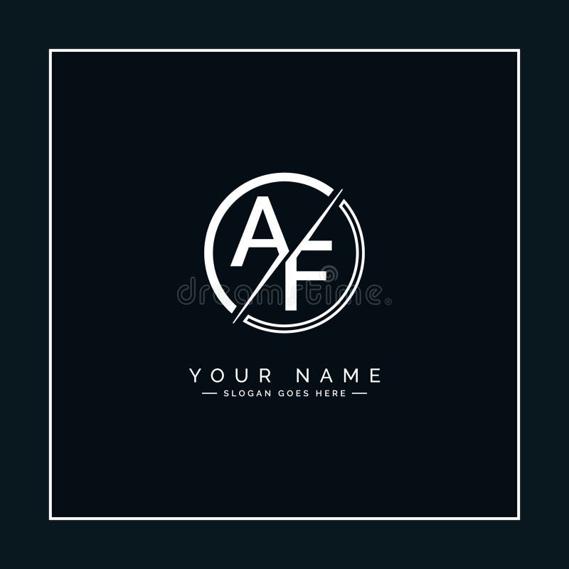 Vector Template for Initial Letter AF Logo - Elegant Monogram Logo for ...