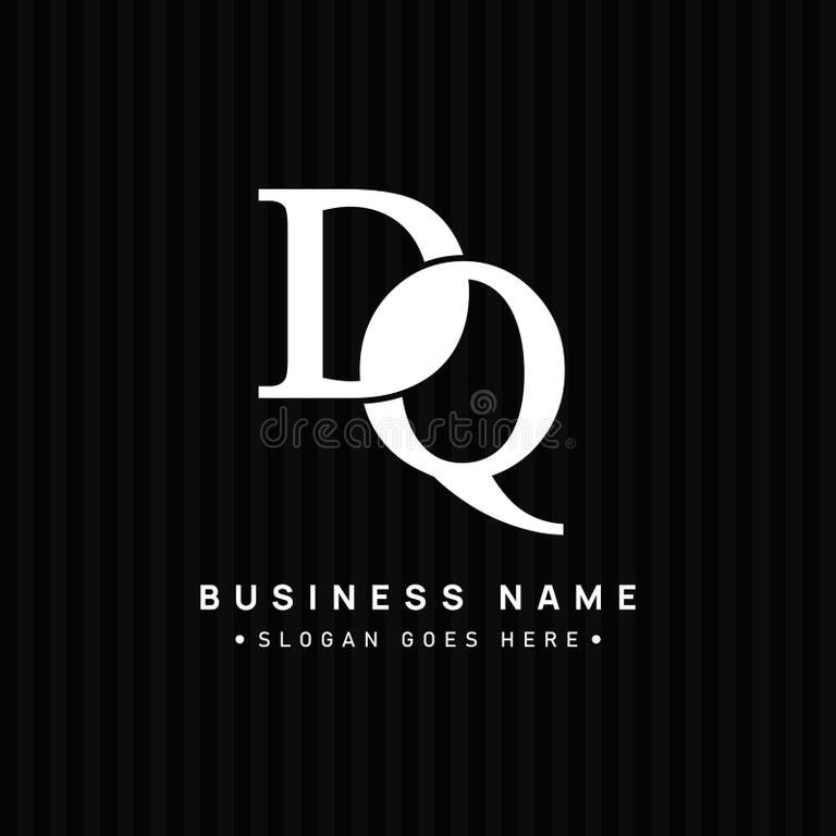 Vector Template for Initial Letter DQ Logo - Elegant Monogram Logo for ...